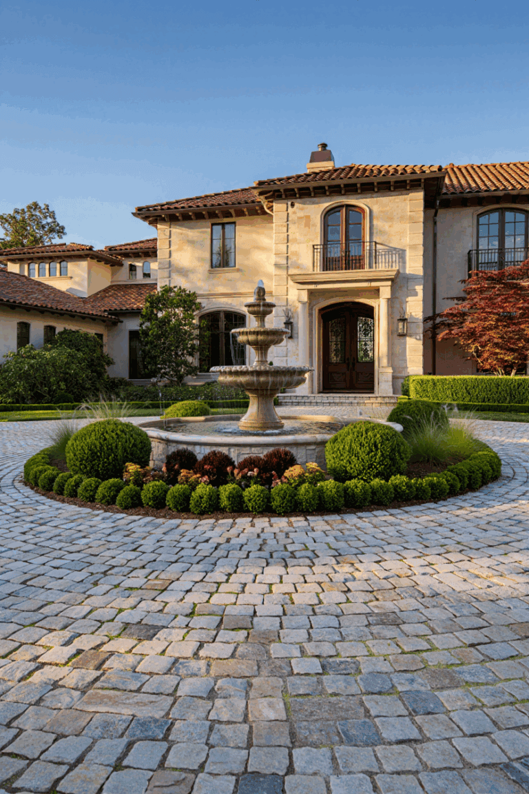 19 Circle Driveway Landscaping Ideas Worth Stealing