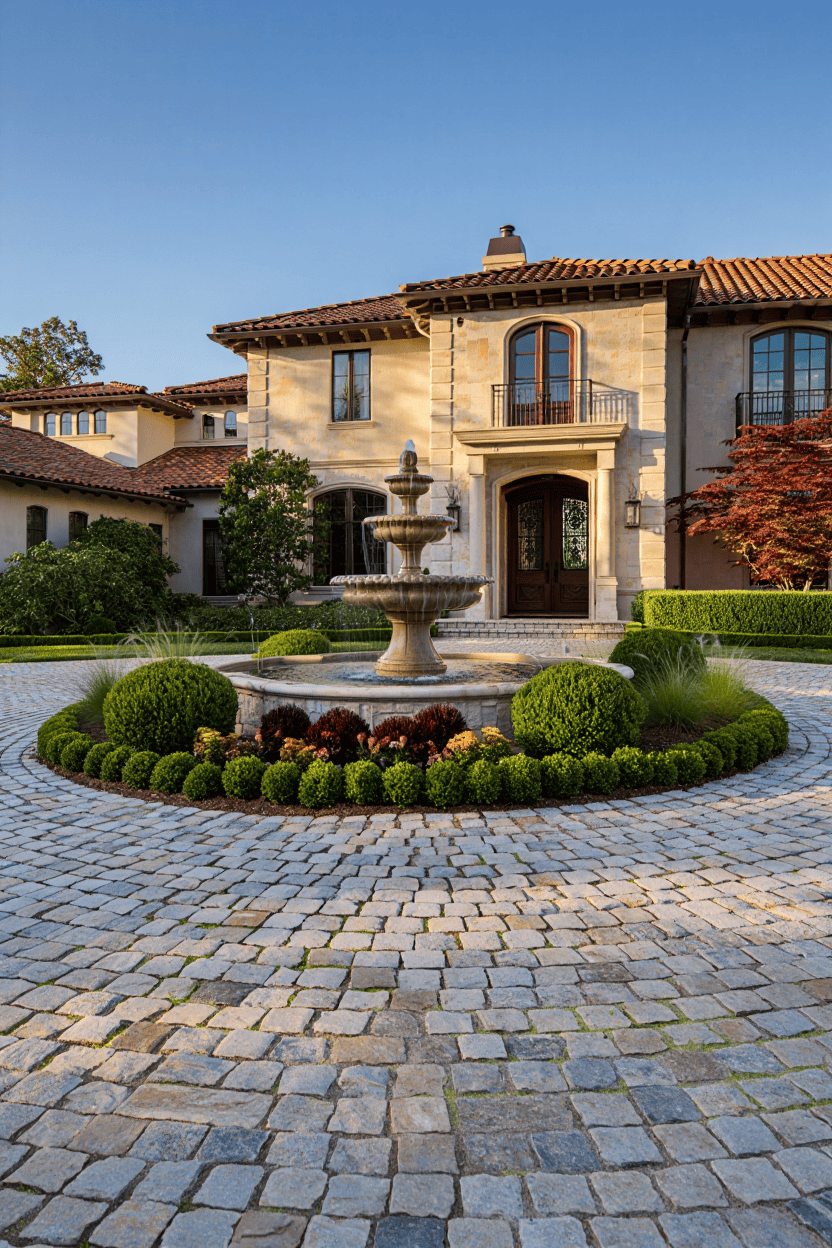19 Circle Driveway Landscaping Ideas Worth Stealing